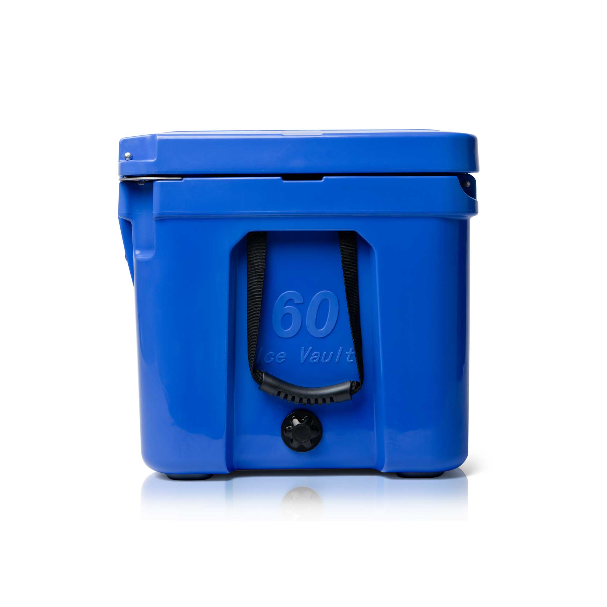 60 Quart Ice Vault Roto-Molded Cooler – Blue Coolers