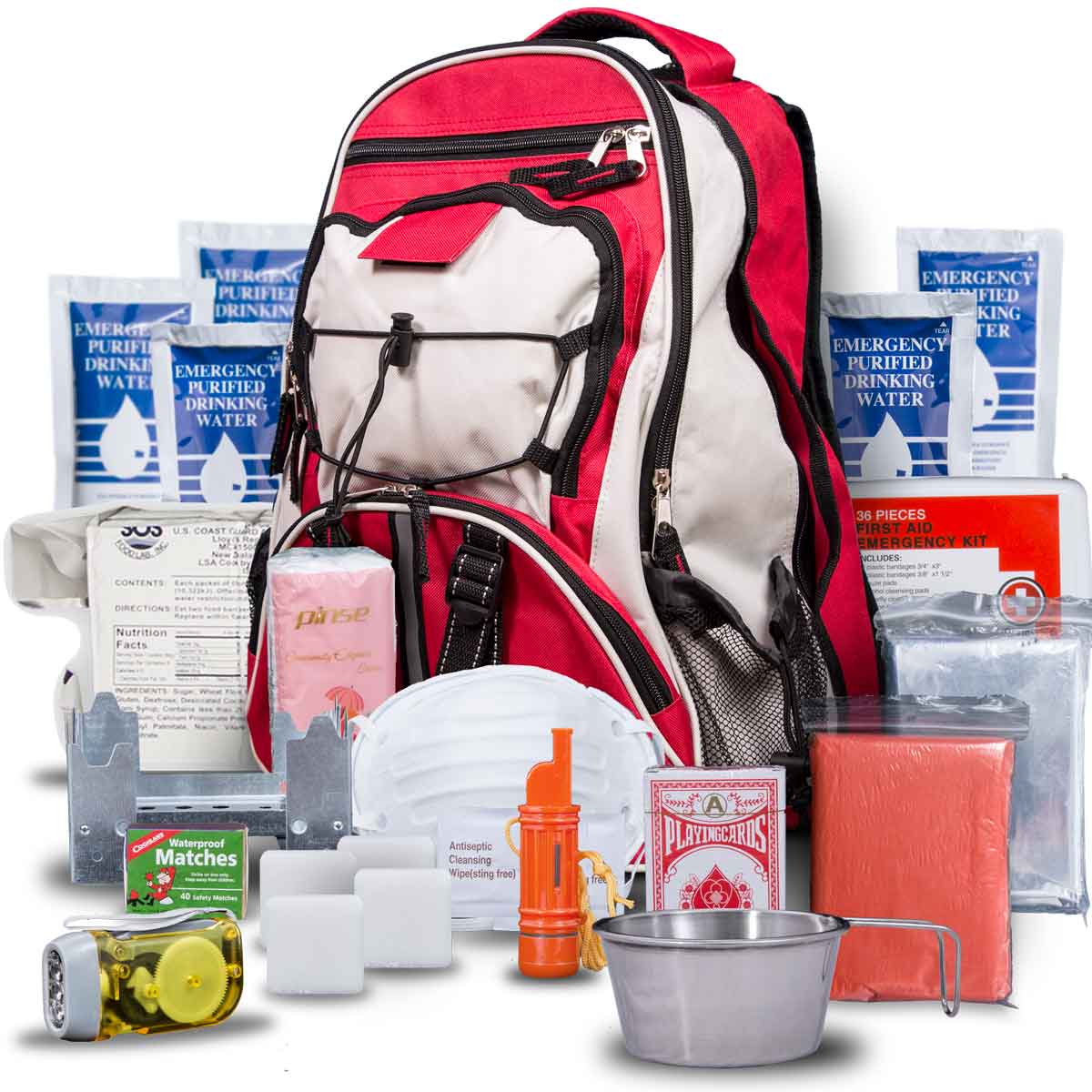 Blue Seventy-Two PRO SERIES - Deluxe 3 Day Emergency Kit for 1 Person ...